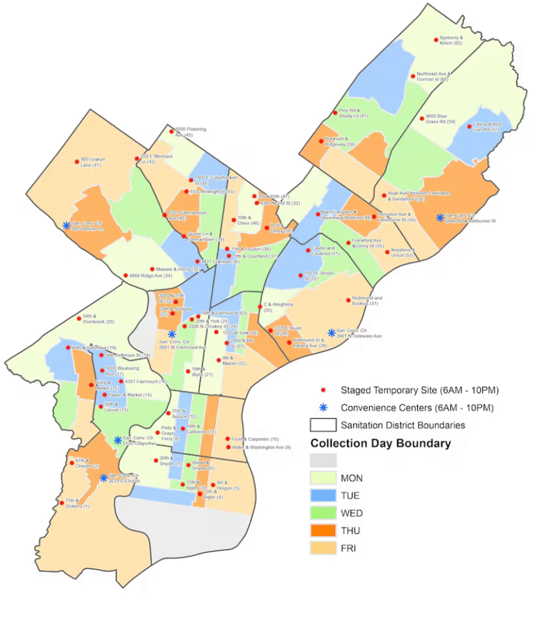 Here’s a map for where to take your trash during the DC 33 Strike in ...